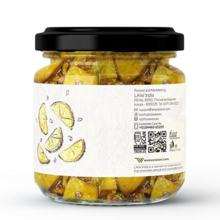 Homemade Green Lemon Pickle - weaveskart (LAW India) - looms & weaves